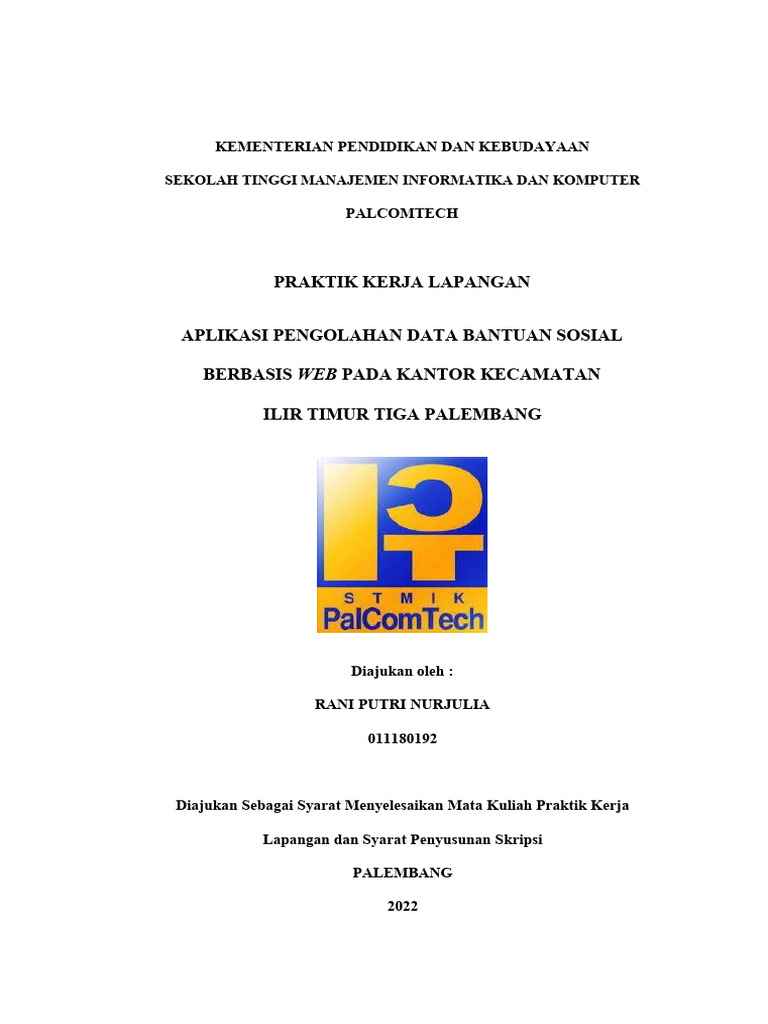 PKL - If - 2022 - Rani Putri Nurjulia | PDF