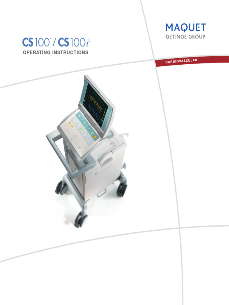 CS100 CS100i Operating Instructions Intl English | PDF | Dangerous Goods | Electrocardiography