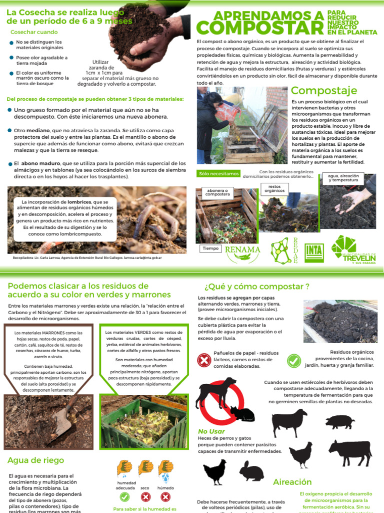 Diptico Compostaje | PDF | Compost | Agricultura