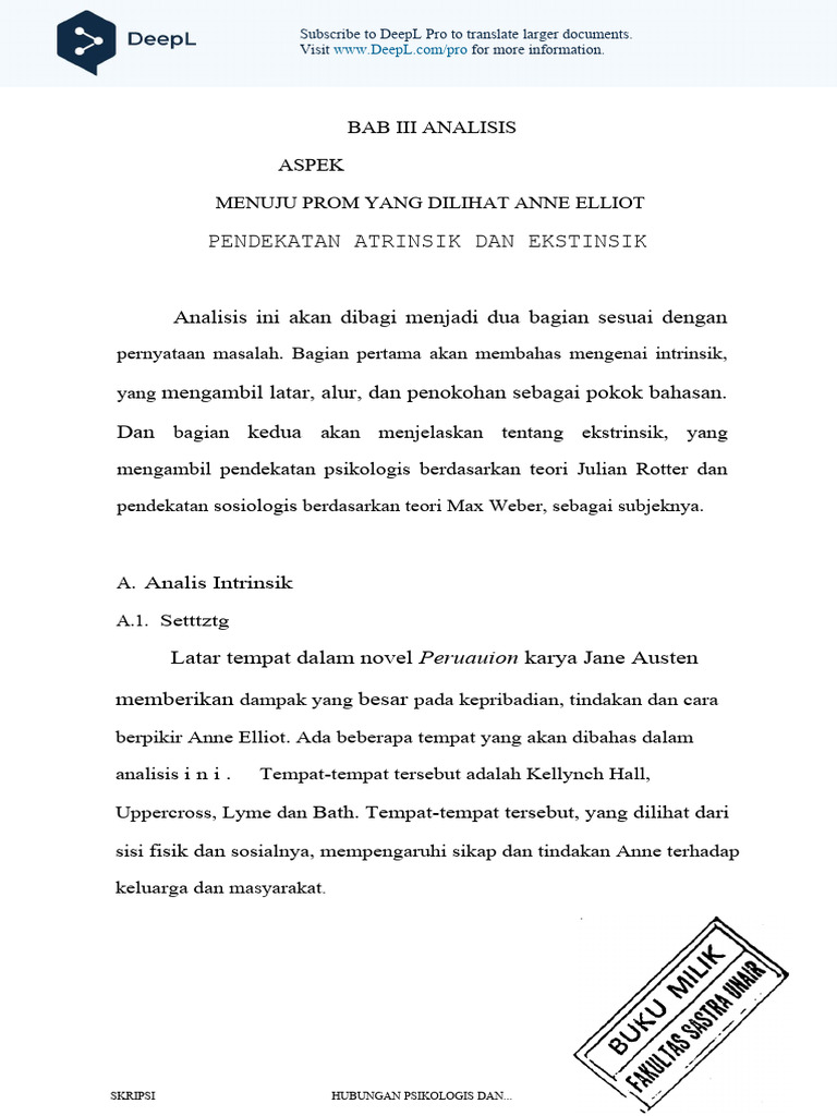 BAB III ANALYSIS OF THE EFFECT TOWARDS ANNE ELLIOT VIEWED FROM ...