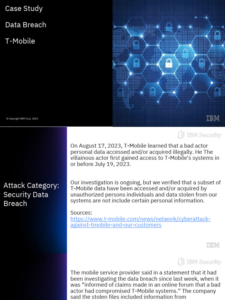 Case Study Data Breach T-Mobile | PDF | Phishing | T Mobile Us