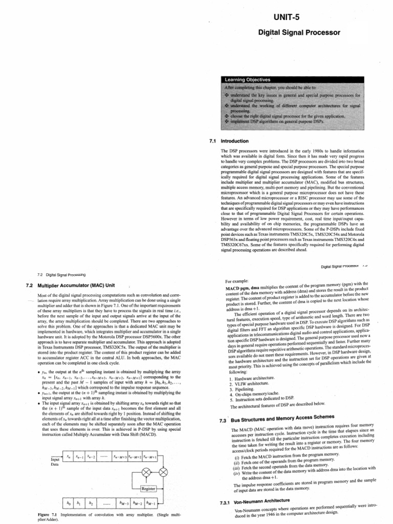 unit-5 DSP Processor | PDF | Digital Signal Processor | Central ... unit-5 DSP Processor | PDF | Digital Signal Processor | Central ...