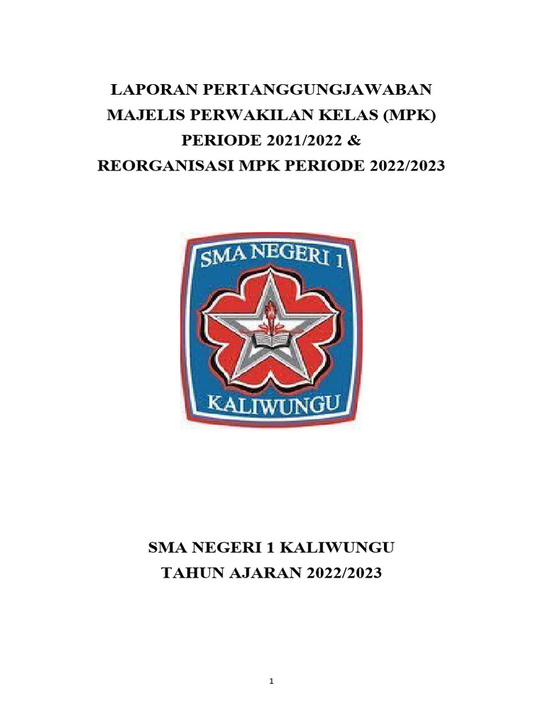 LPJ MPK 2021-2022 Baru 1 | PDF