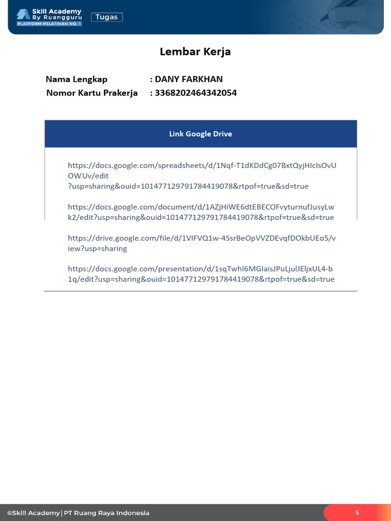 Membuat Surat Dengan Mail Merge - DANY FARKHAN | PDF