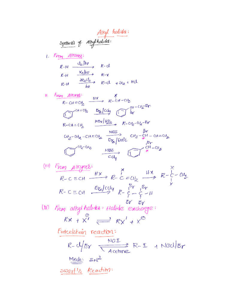 Alkyl and Aryl Halides | PDF | Organic Chemistry | Chemistry