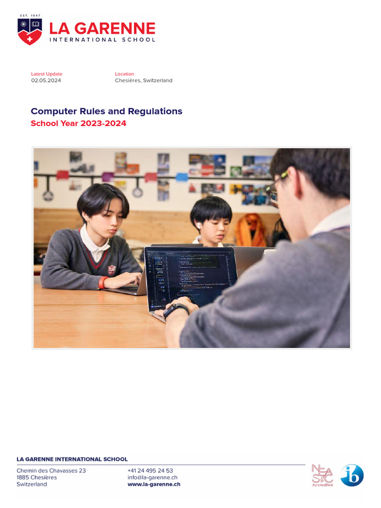 Computer Rules and Regulations | PDF | Computer Network | Laptop
