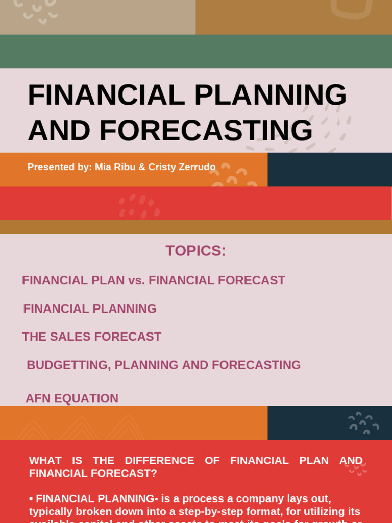 Financial Plan and Forecasting | PDF | Forecasting | Budget