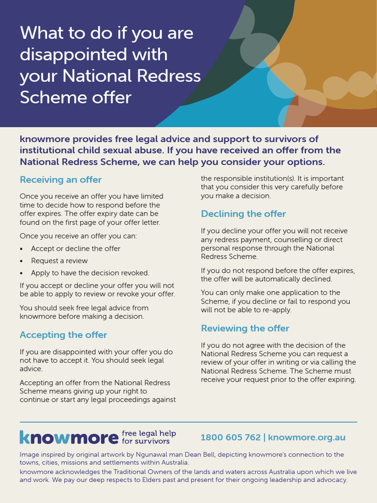 What To Do If You Are Disappointed With Your National Redress Scheme ...