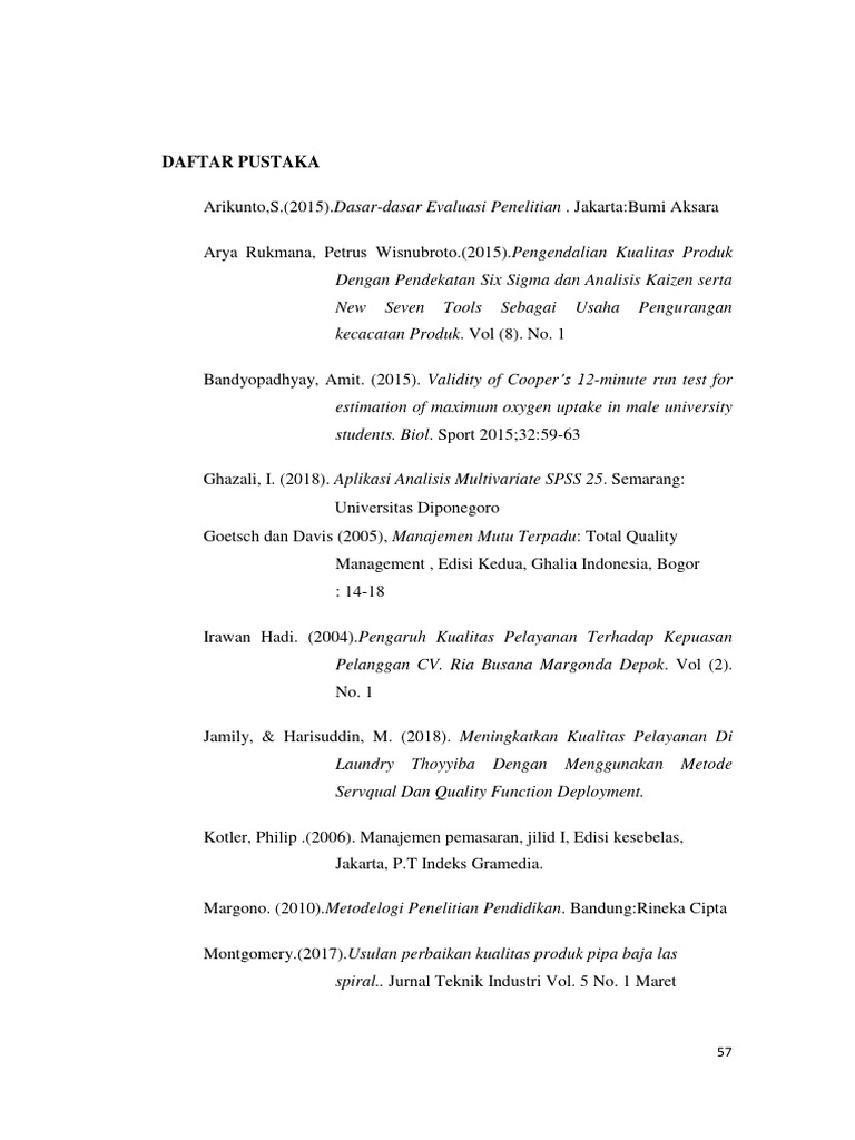 Daftar Pustaka Dan Lampiran | PDF