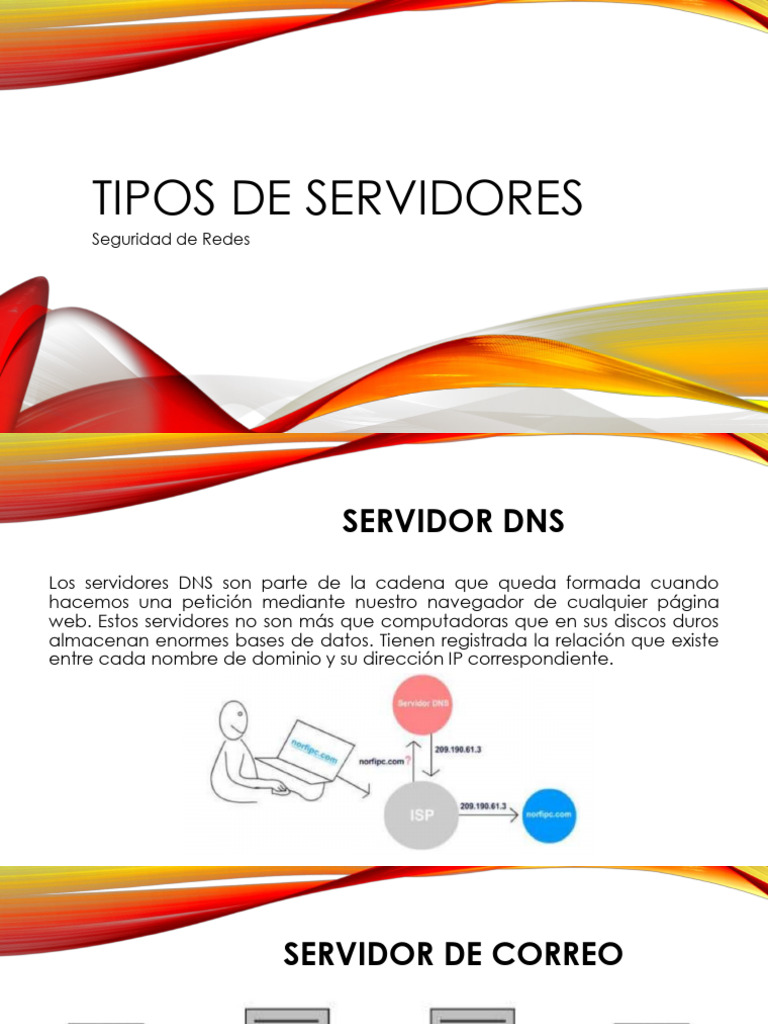 Tipos de Servidores | PDF | Redes | Internet y web