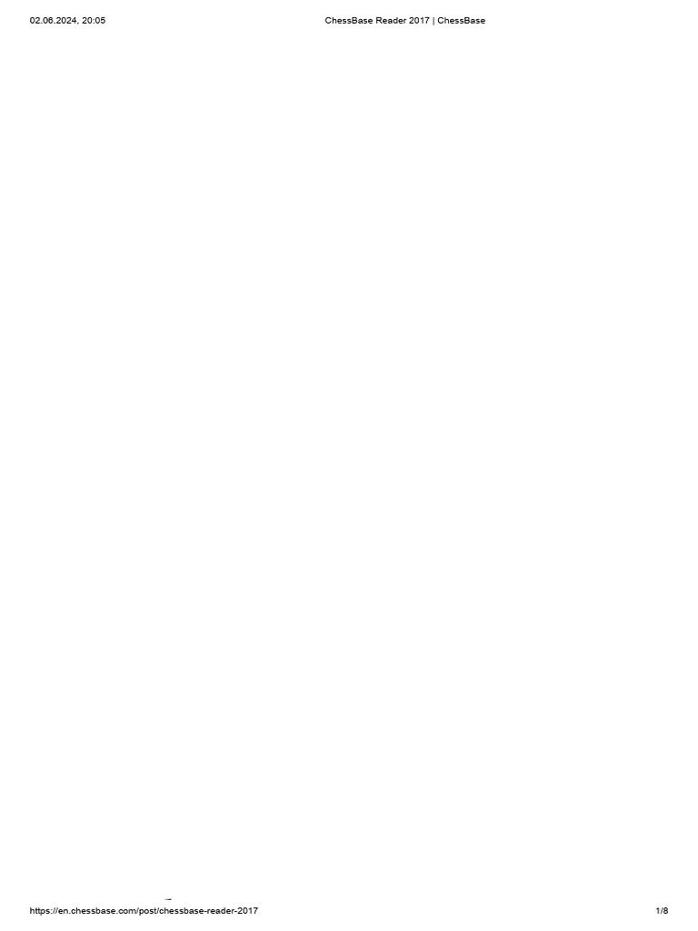 En ChessBase Reader 2017 ChessBase | PDF | Computing | Software