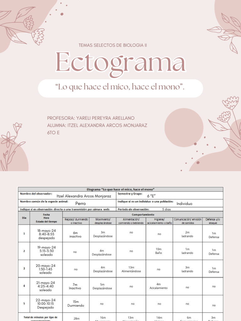 Ectograma Biologia | Descargar gratis PDF | Ciencias del comportamiento ...