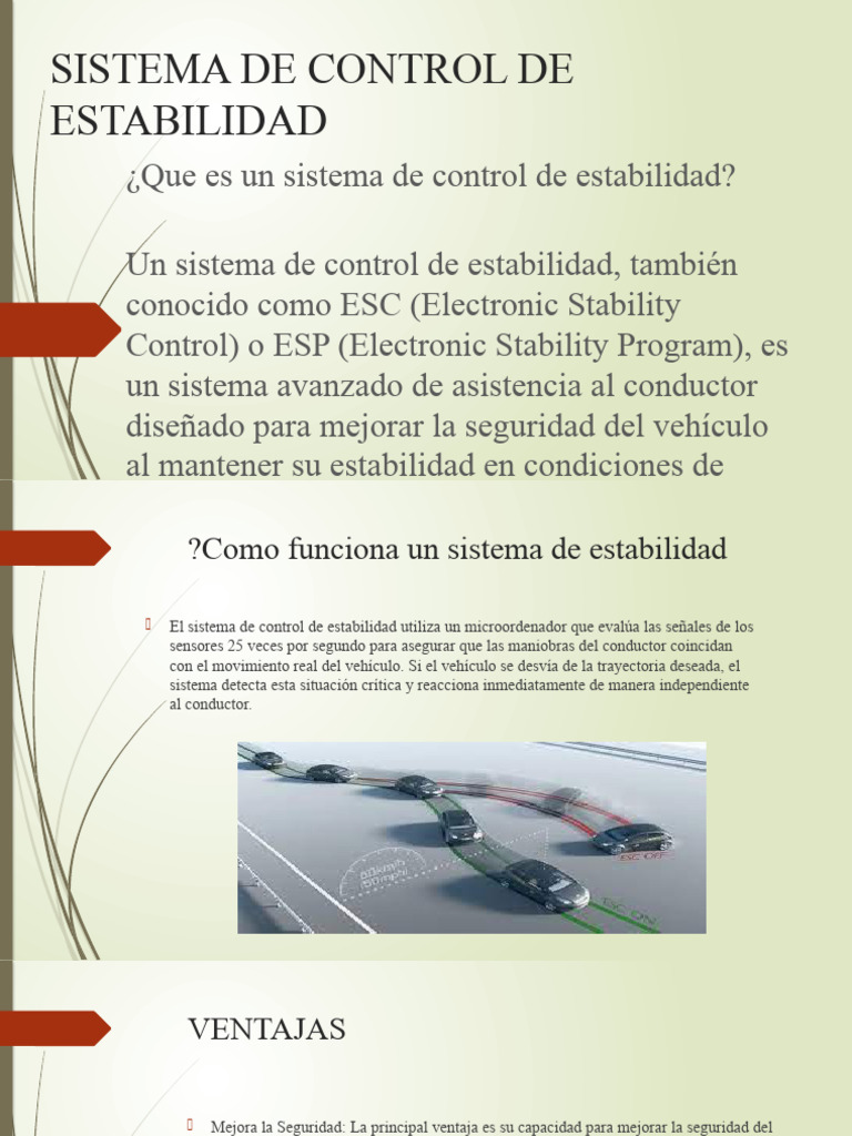SISTEMA DE CONTROL DE ESTABILIDAD | Descargar gratis PDF | Vehículos