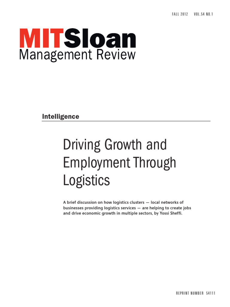 Logistics Clusters Boost Jobs and Growth | PDF | Logistics | United ...