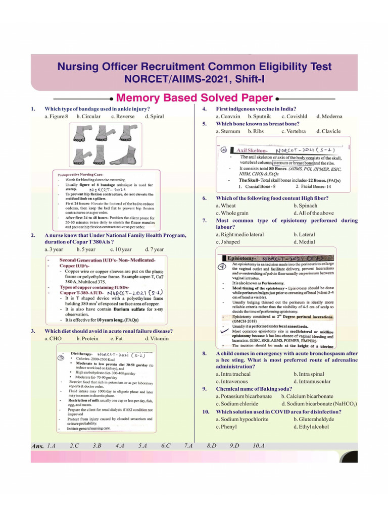 Norcet S-1 q Paper 2021 | PDF