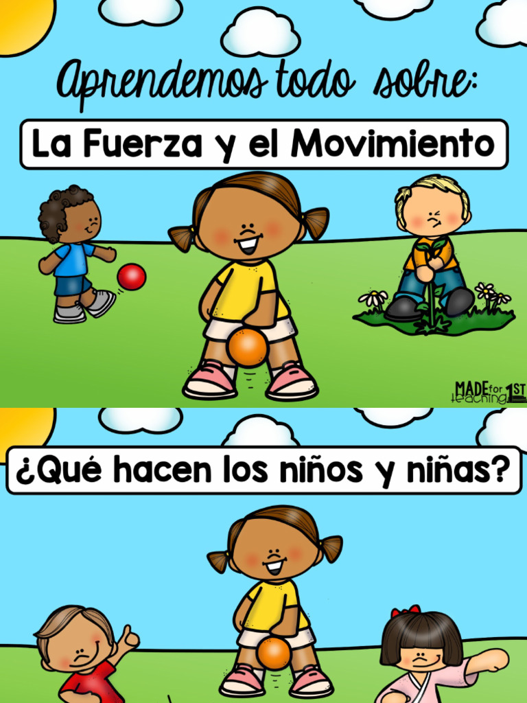 FuerzayMovimientoForceMotionSpanishPowerPoint 1 | PDF