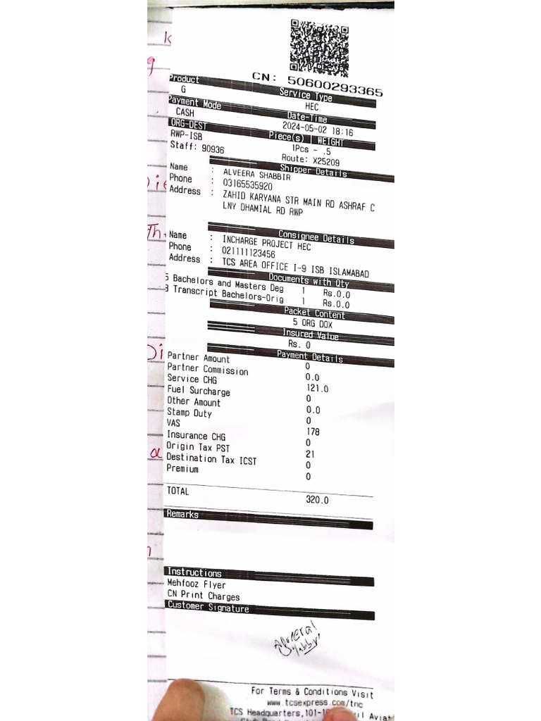 Courier Slip | PDF