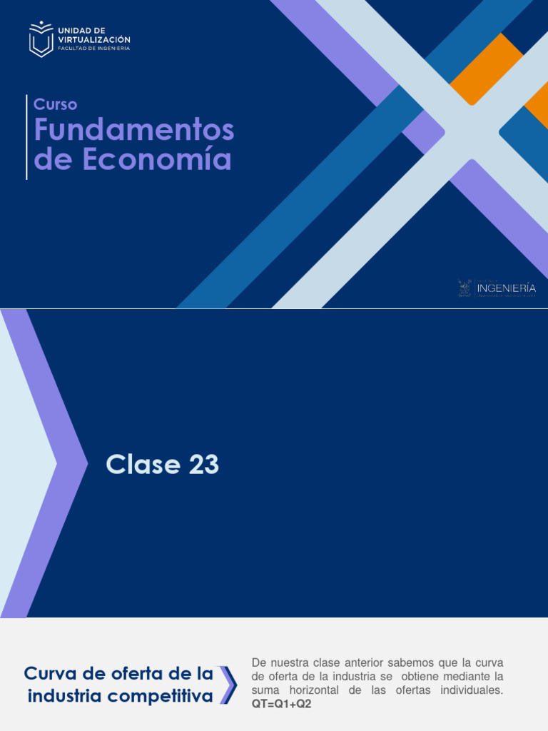 Clase 23 Oferta de Mercado y Elasticidad | PDF | Oferta (economía) | Elasticidad (economía)