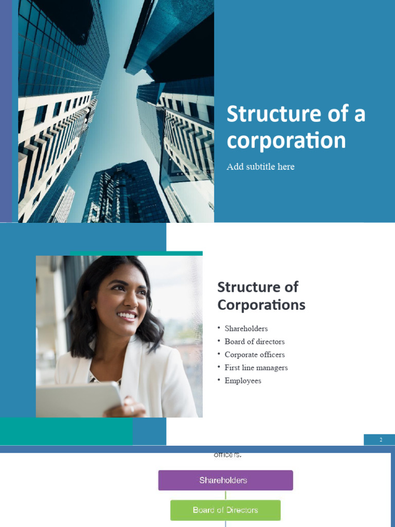 Structure of A Corporation | PDF | Chief Executive Officer | Corporations