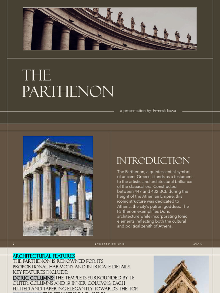 The Parthenon: A Greek Architectural Marvel | PDF | Art