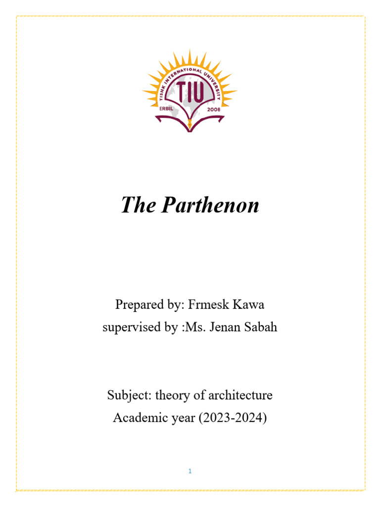 The Parthenon | PDF