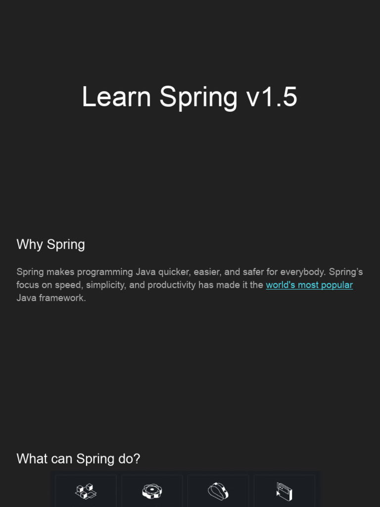 Learn Spring v1.5 | PDF | Software Development | Software