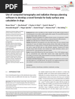 Body Surface Area Calculation Guide | PDF | Nursing | Chemotherapy