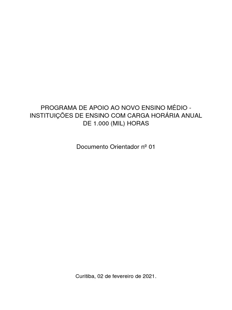 Dia2 Estudo Planejamento Fev2021 Esc Apoio Nem Documento Orientador | PDF | Pedagogia | Science