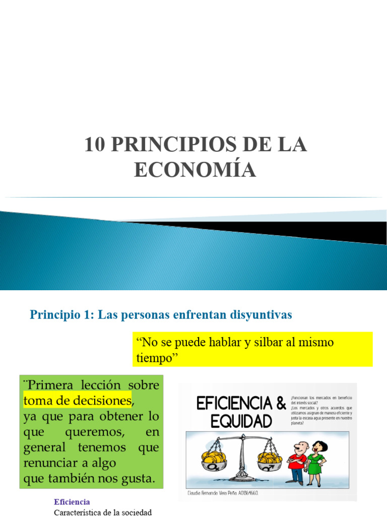 10 Principios de la Economia | PDF | Mercado (economía) | Inflación