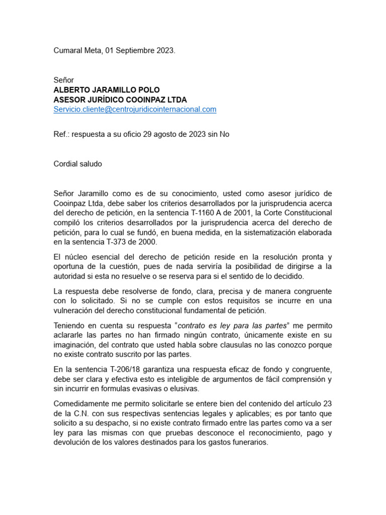 Alberto Jaramillo Polo | PDF | Caso de ley | Justicia