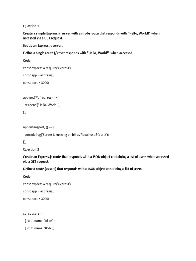 We Practice Questions | PDF | User (Computing) | Json