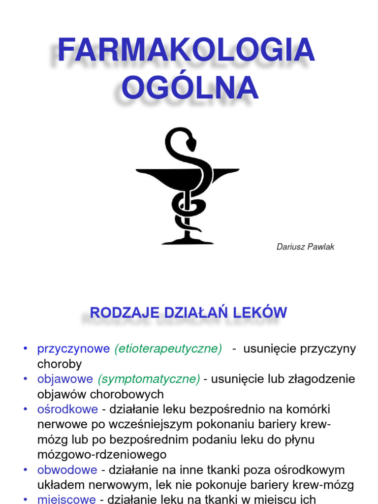1-2 Farmakologia Ogolna 2021 | PDF
