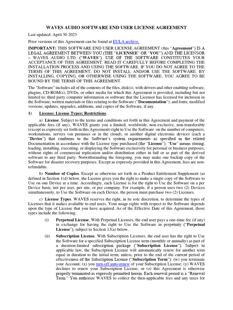 Eula | PDF | License | Indemnity