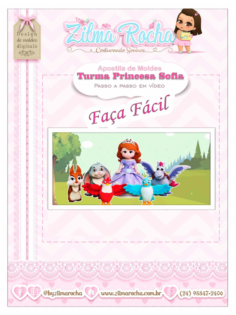 PRINCESA_SOFIA_MOLDES | Download grátis PDF | Cor