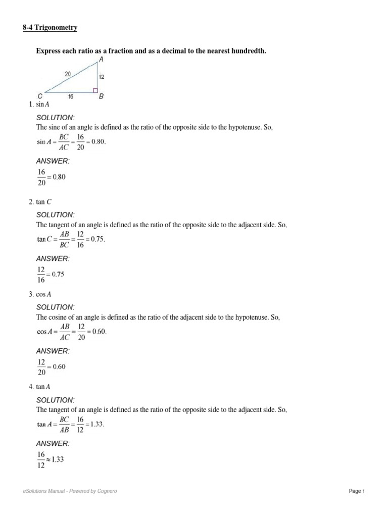 8-4_trigonometry__1_ | Download Free PDF | Trigonometric Functions | Triangle