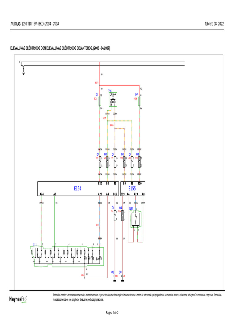 audi a3 8p esquema elevalunas2 | Descargar gratis PDF | Ligero | Diseño gráfico