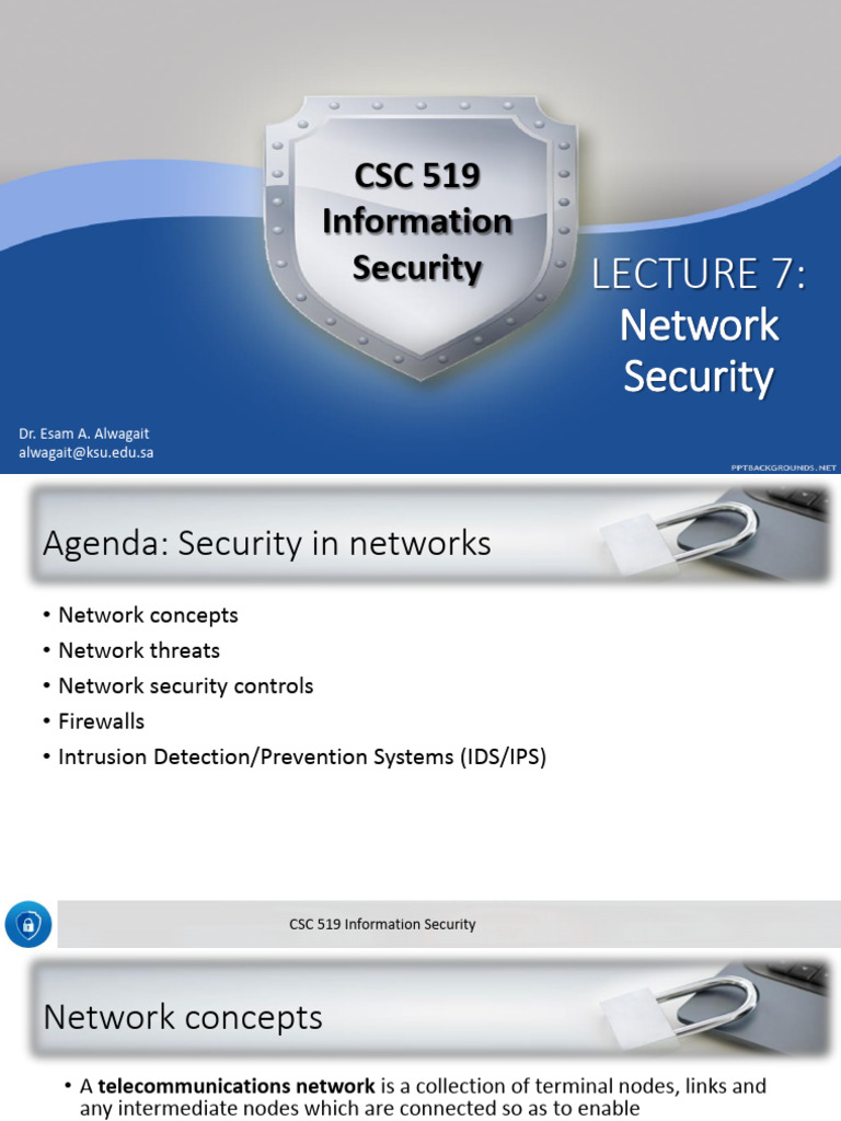 Lecture 7 2 | PDF | Computer Network | Firewall (Computing)