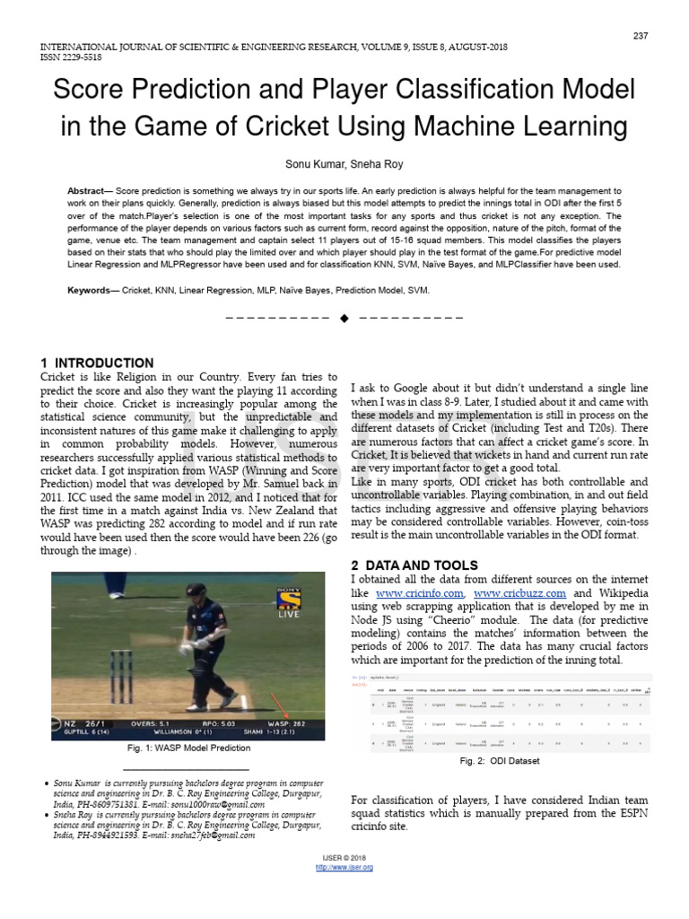 IPL 2 | PDF | Support Vector Machine | Statistical Classification