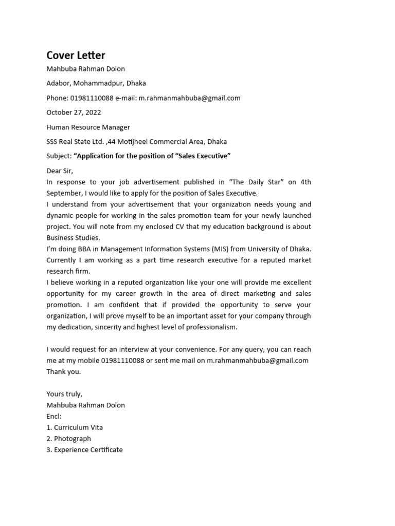 131 16 109 Mahbuba Rahman Dolon | PDF | Sales