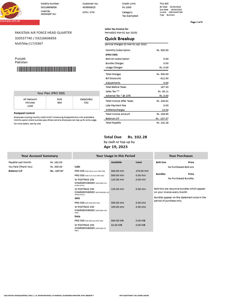 invoice_20230402 | Download Free PDF | Taxes | Invoice