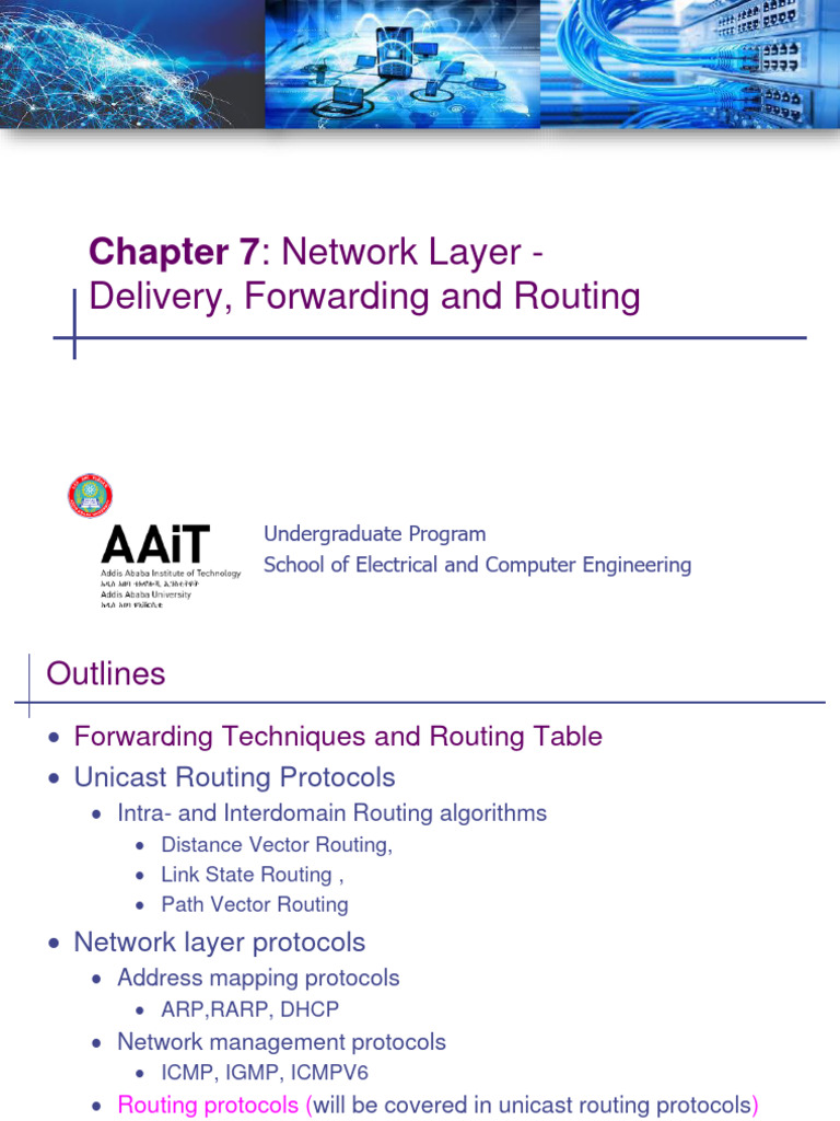 Chapter-7-Network Layer Delivery - Forwarding and Routing | PDF | Routing | Computer Network
