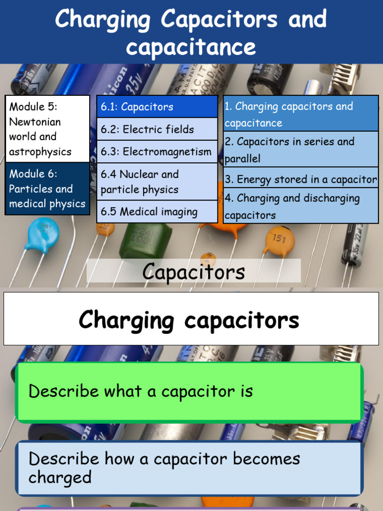 Capacitors Revision Powerpoint | PDF | Capacitance | Capacitor