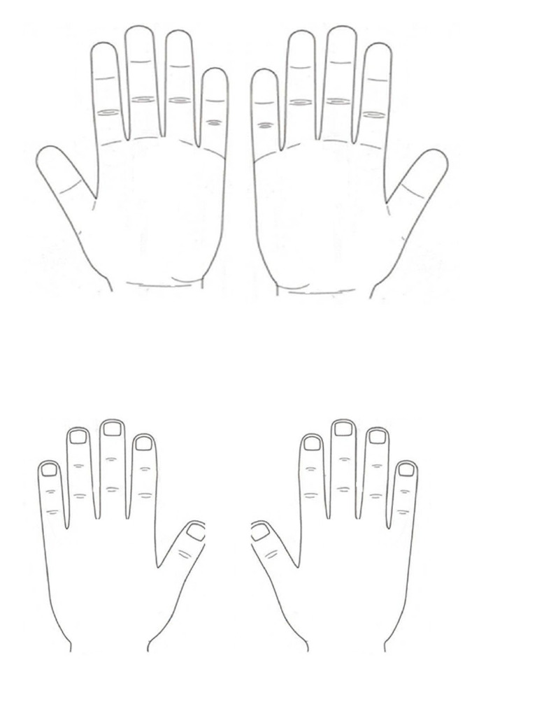 LEVEL-1 PRACTICE SHEET - Out Line of Hand | PDF