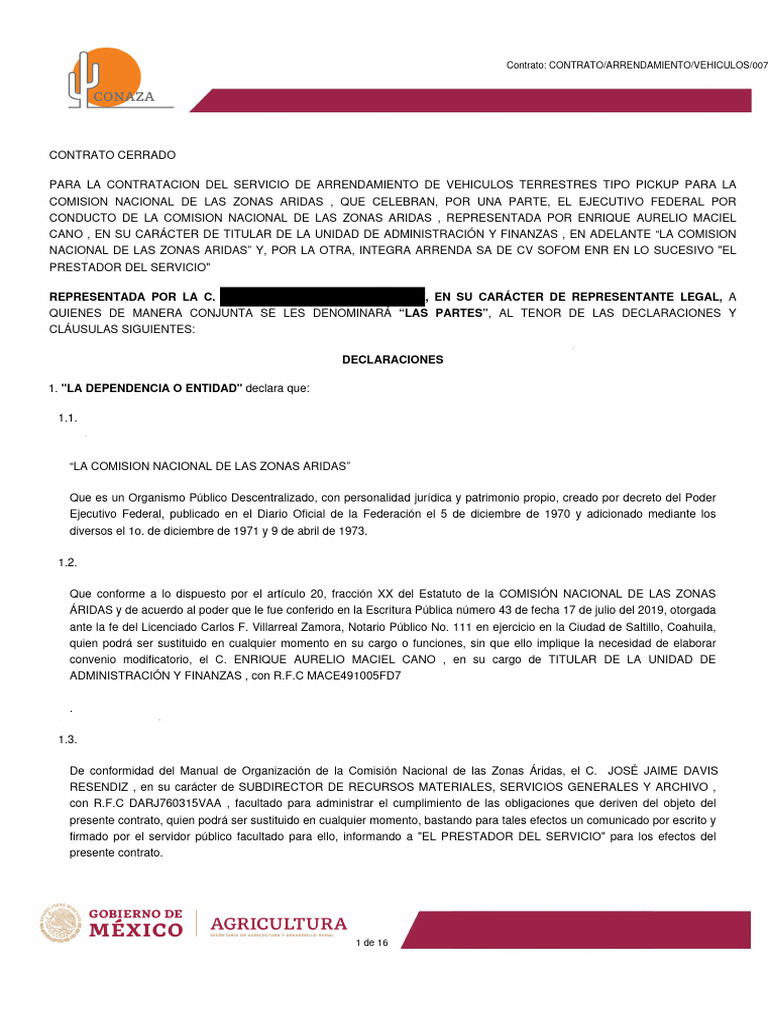 007 Arrendamiento Vehiculos2023 Integra Pick Up | Descargar gratis PDF ...