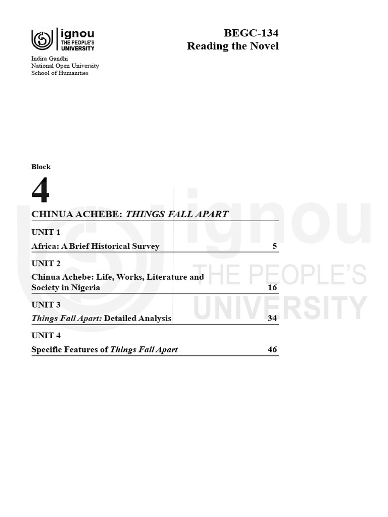 African Literature Study Guide | PDF | Africa | Colonialism