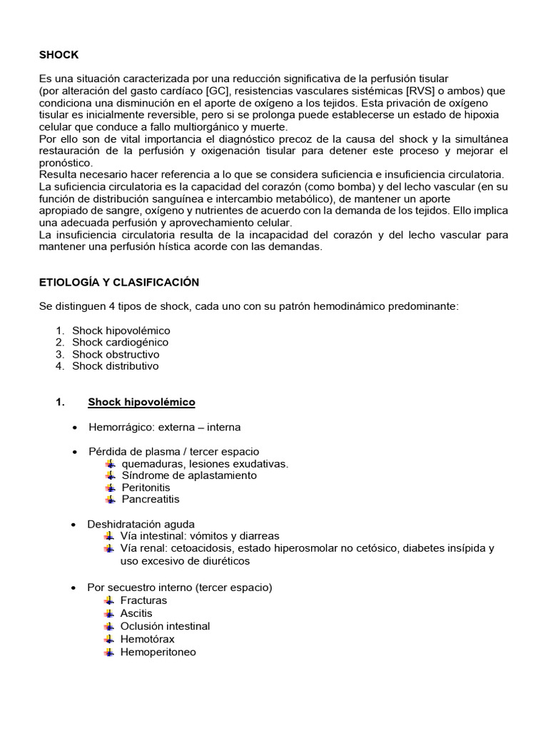 35 Shock | PDF | Corazón | Sistema circulatorio