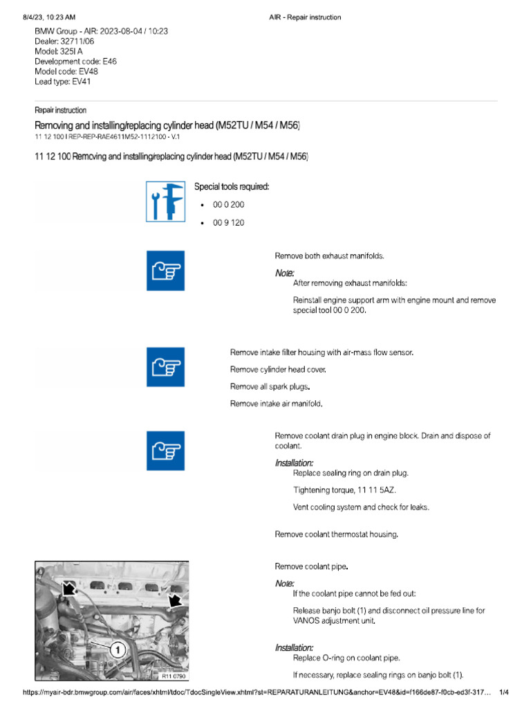 Cylinder Head Installation Pdf