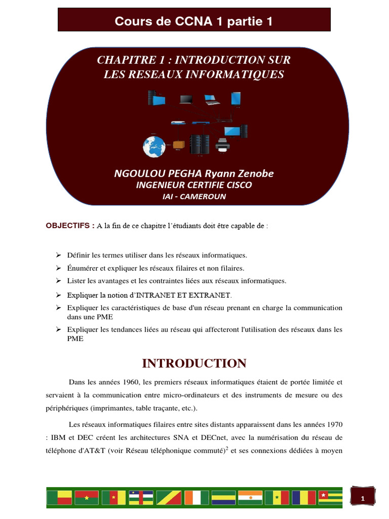 CHAPITRE 1 Généralité Sur Les Réseaux Informatiques | PDF | Réseau informatique | l'Internet