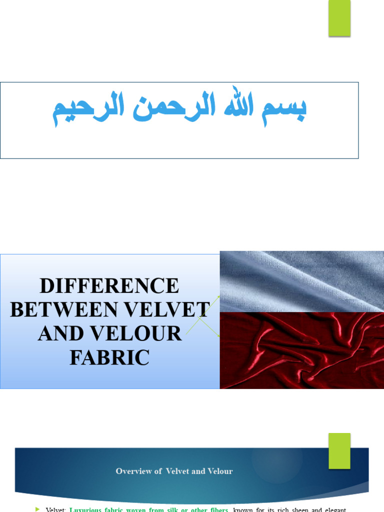 Velvet vs Velour: Key Differences | PDF | Textiles | Knitting
