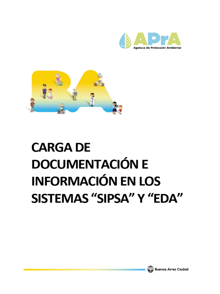 Carga de Documentación en SIPSA y EDA | PDF